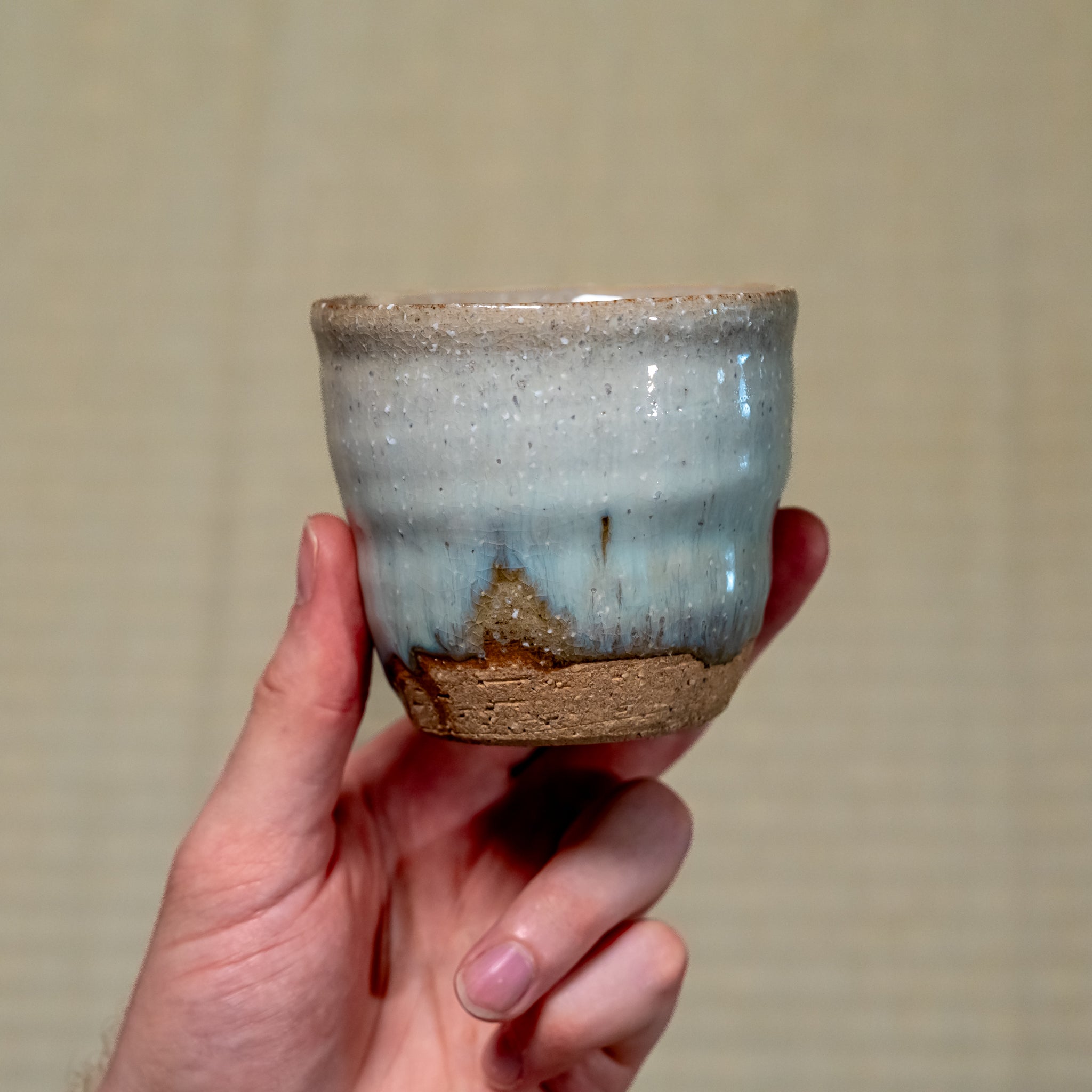 Handmade Japanese Ceramic Hagi Yaki Shochu Cup – OKAERI Australia